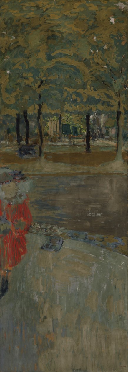 The Garden of La Muette at Passy, Paris by Edouard Vuillard