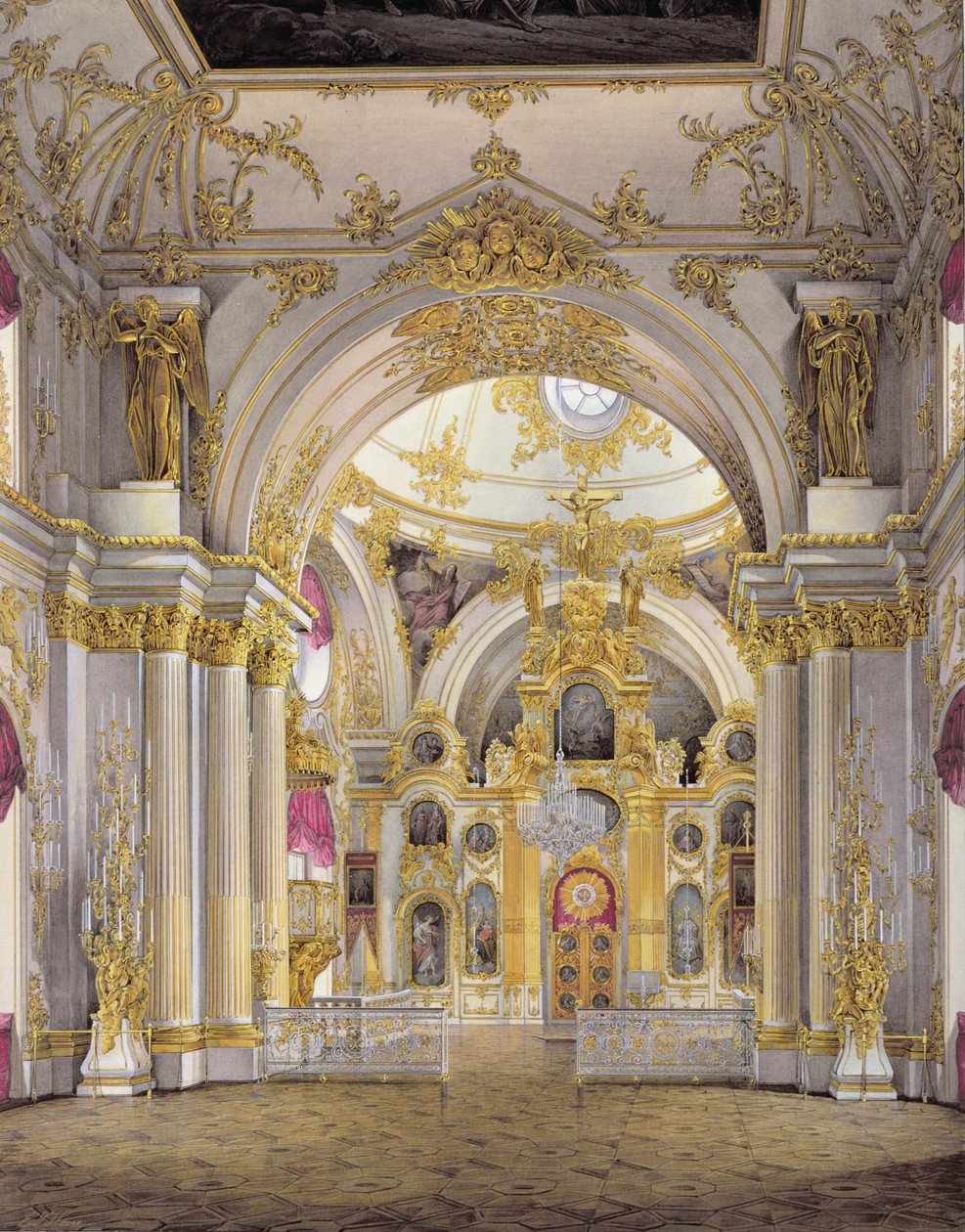 The Great Church, Winter Palace by Eduard Hau