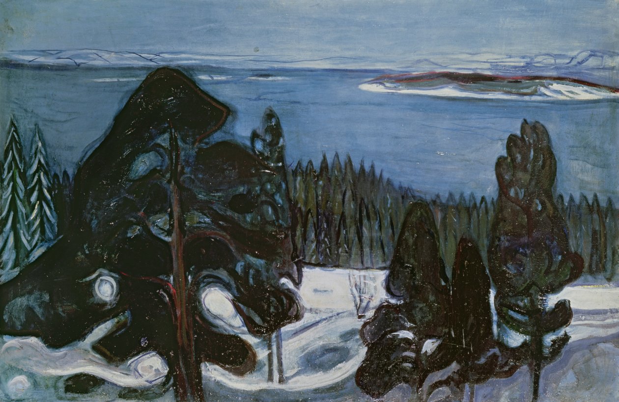 Winter Night, c.1900 by Edvard Munch: Buy fine art print