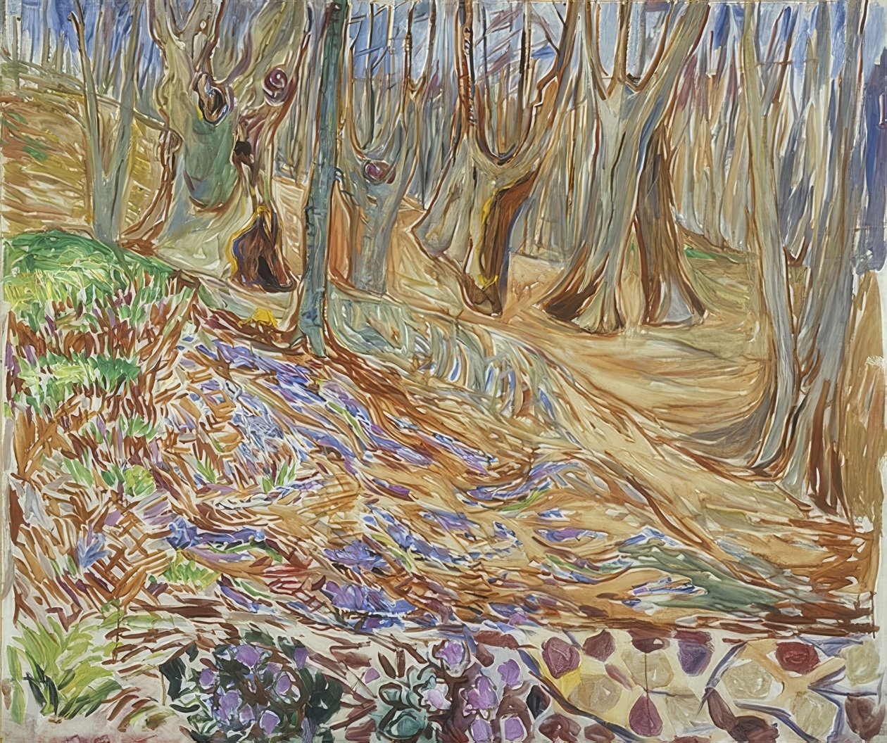 Spring in the Elm Forest. Around 1923 by Edvard Munch