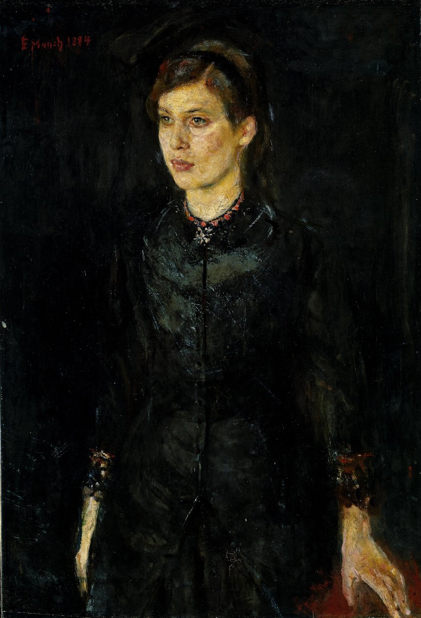 Inger Munch in Black by Edvard Munch: Buy fine art print