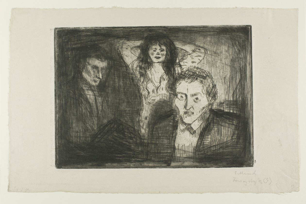 Jealousy by Edvard Munch: Highest-quality art reproduction