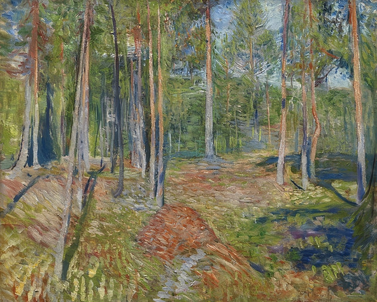 Pine Forest. 1891-92 by Edvard Munch: Buy fine art print