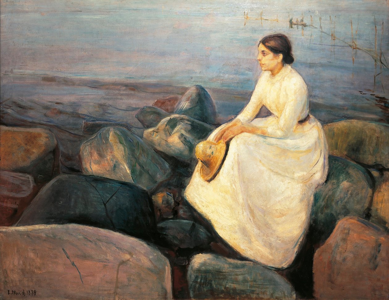 Inger on the Beach by Edvard Munch: Buy fine art print