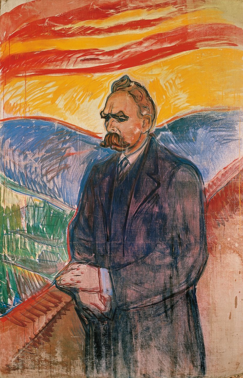 Portrait of Friedrich Nietzsche, c.1906 by Edvard Munch