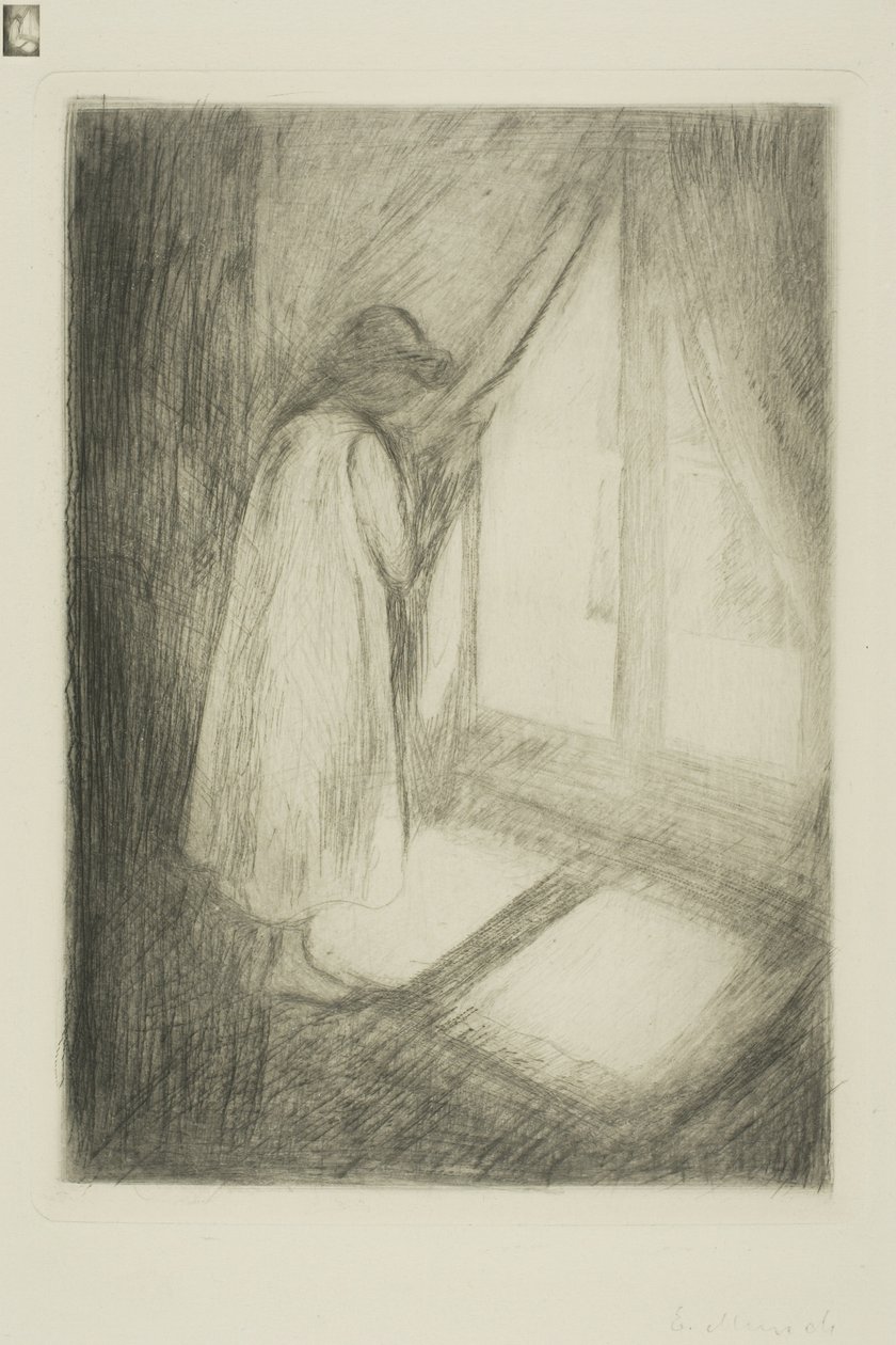 The Girl at the Window by Edvard Munch: Buy fine art print
