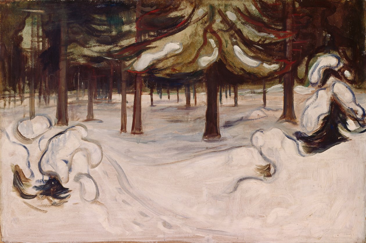 Winter by Edvard Munch: Highest-quality art reproduction