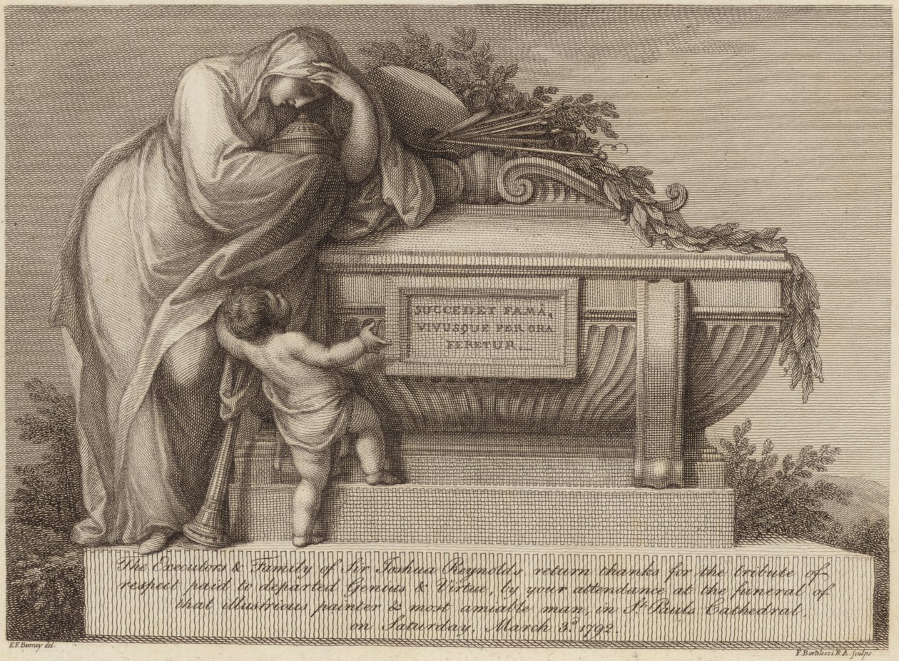 Funeral ticket of Sir Joshua Reynolds