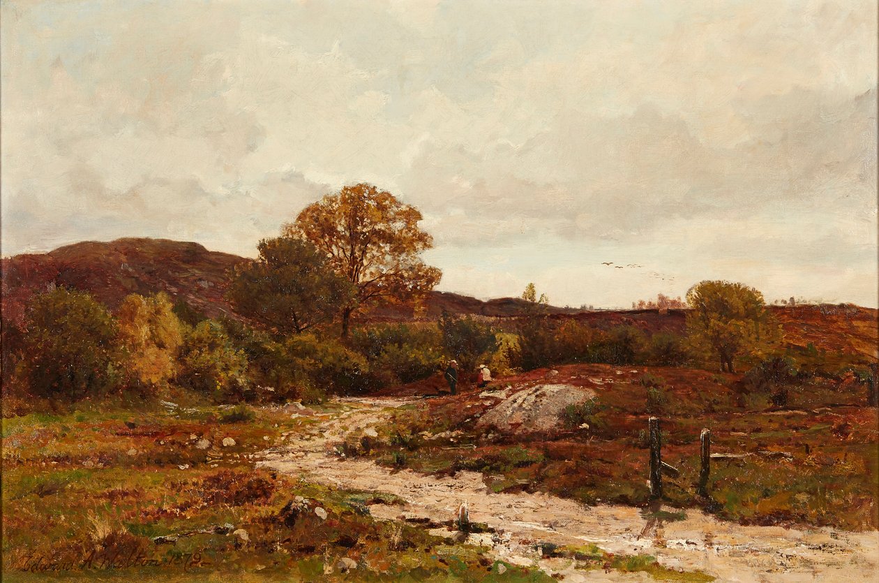 Moorland Landscape by Edward Arthur Walton: Fine art print