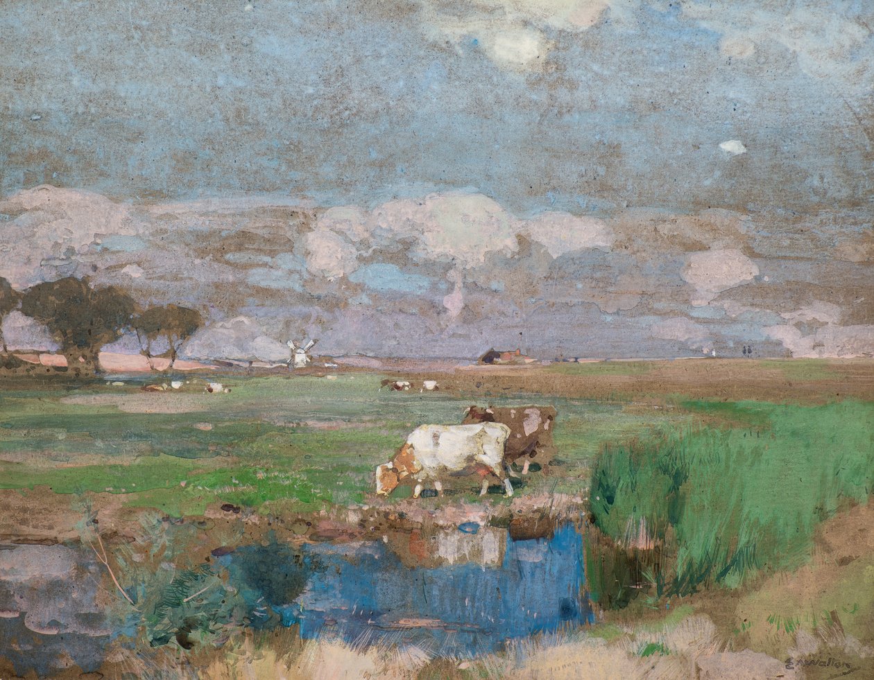 Suffolk Pastures by Edward Arthur Walton: Fine art print