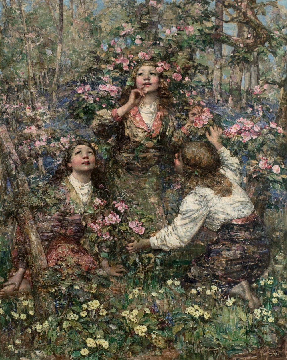 The Blackbird Song, c.1908 by Edward Atkinson Hornel