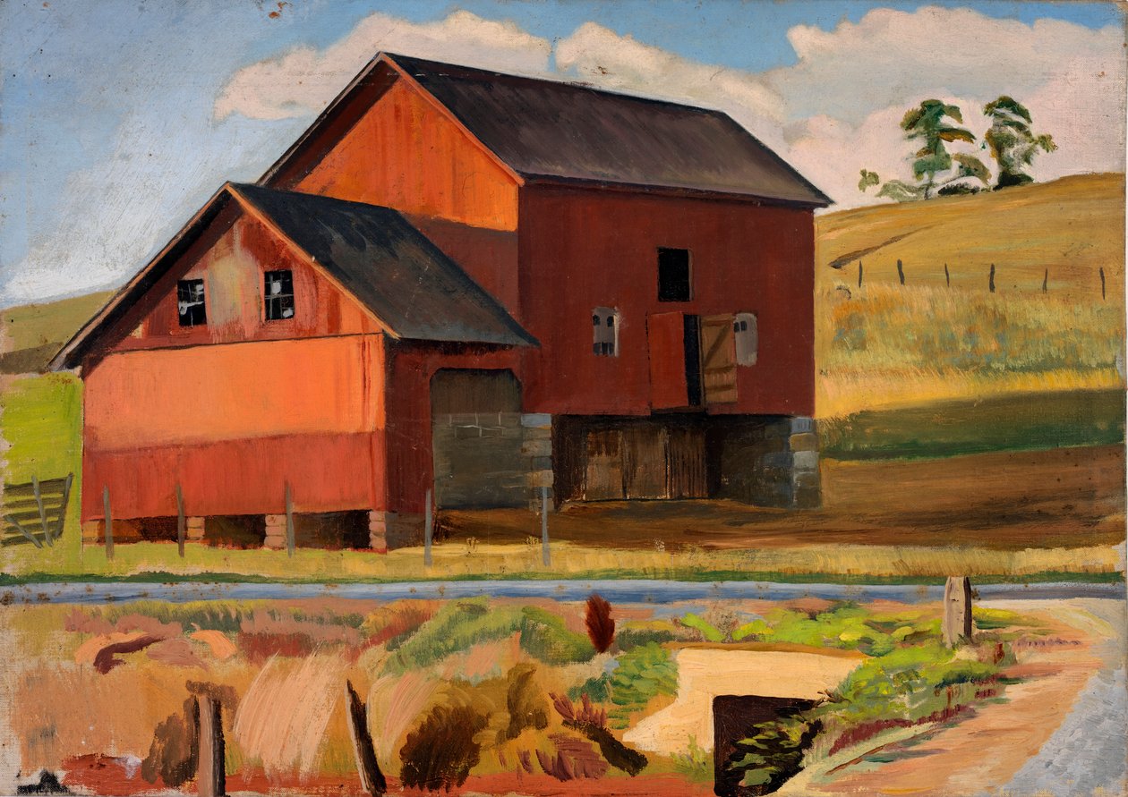 Bluemont Farm by Edward Bruce: Premium art reproduction