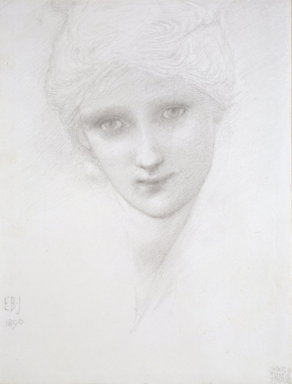 Head of a Woman by Edward Burne-Jones: Buy fine art print