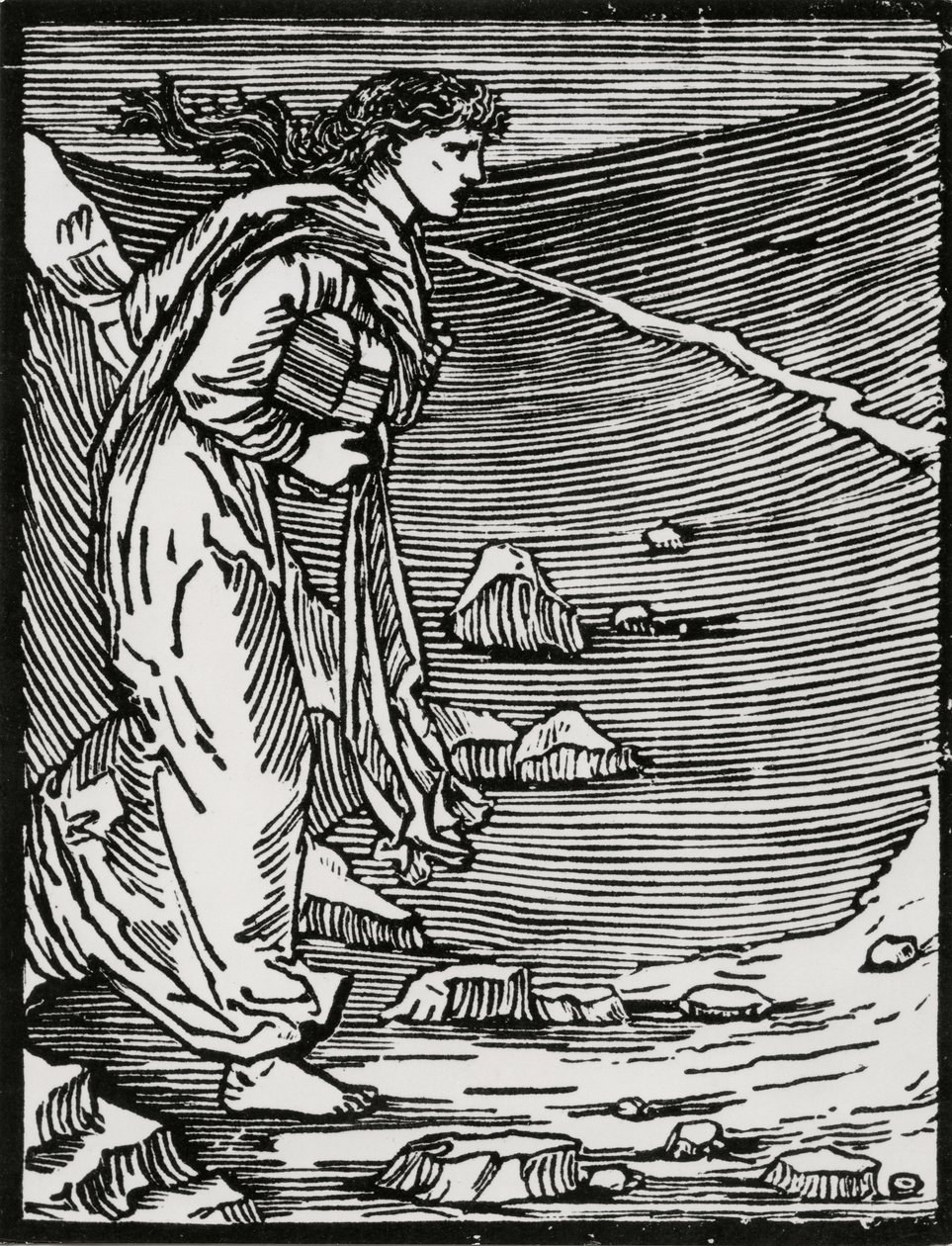 Coming Out into Hell by Edward Coley (after) Burne-Jones