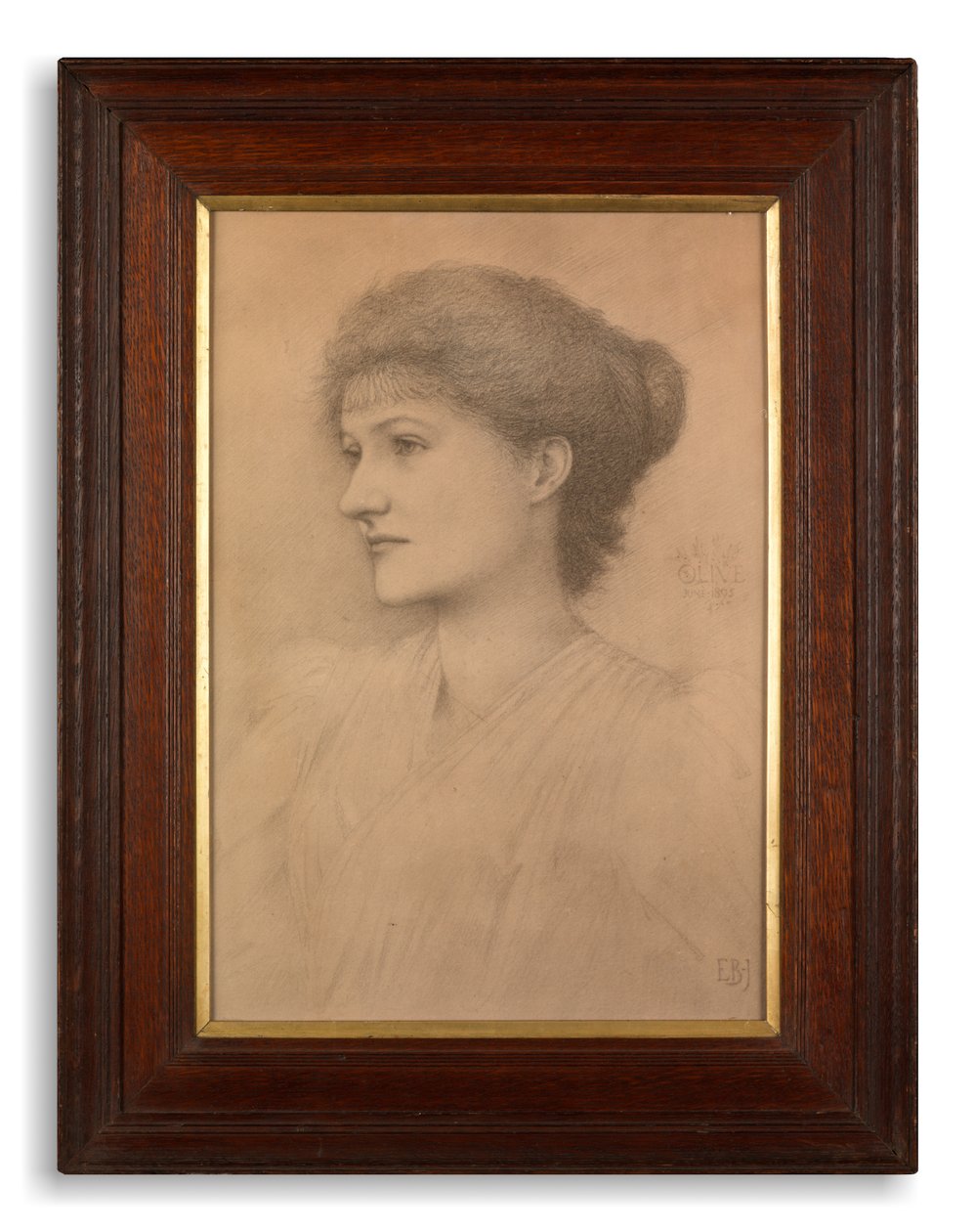 Olive Maxse by Edward Coley Burne-Jones: Fine art print