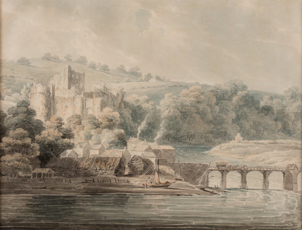 Chepstow Castle by Edward Dayes: Premium art reproduction