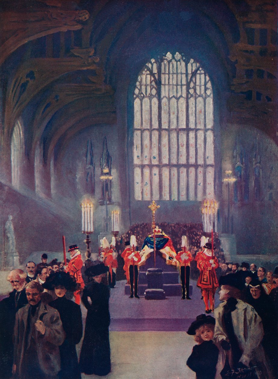 The Homage of His People: King Edward's Lying in State, Westminster ...
