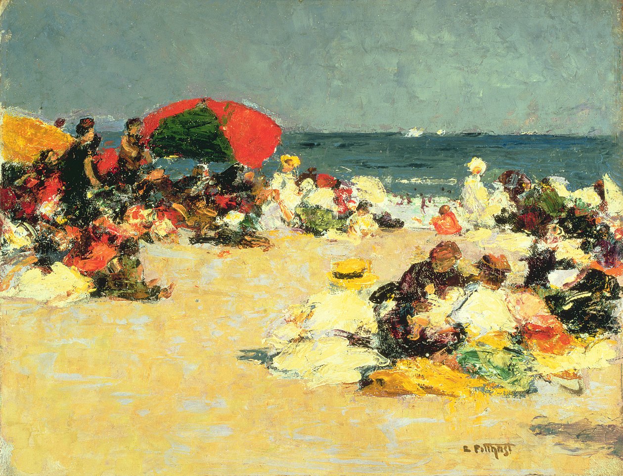 On the Beach by Edward Henry Potthast: Buy fine art print