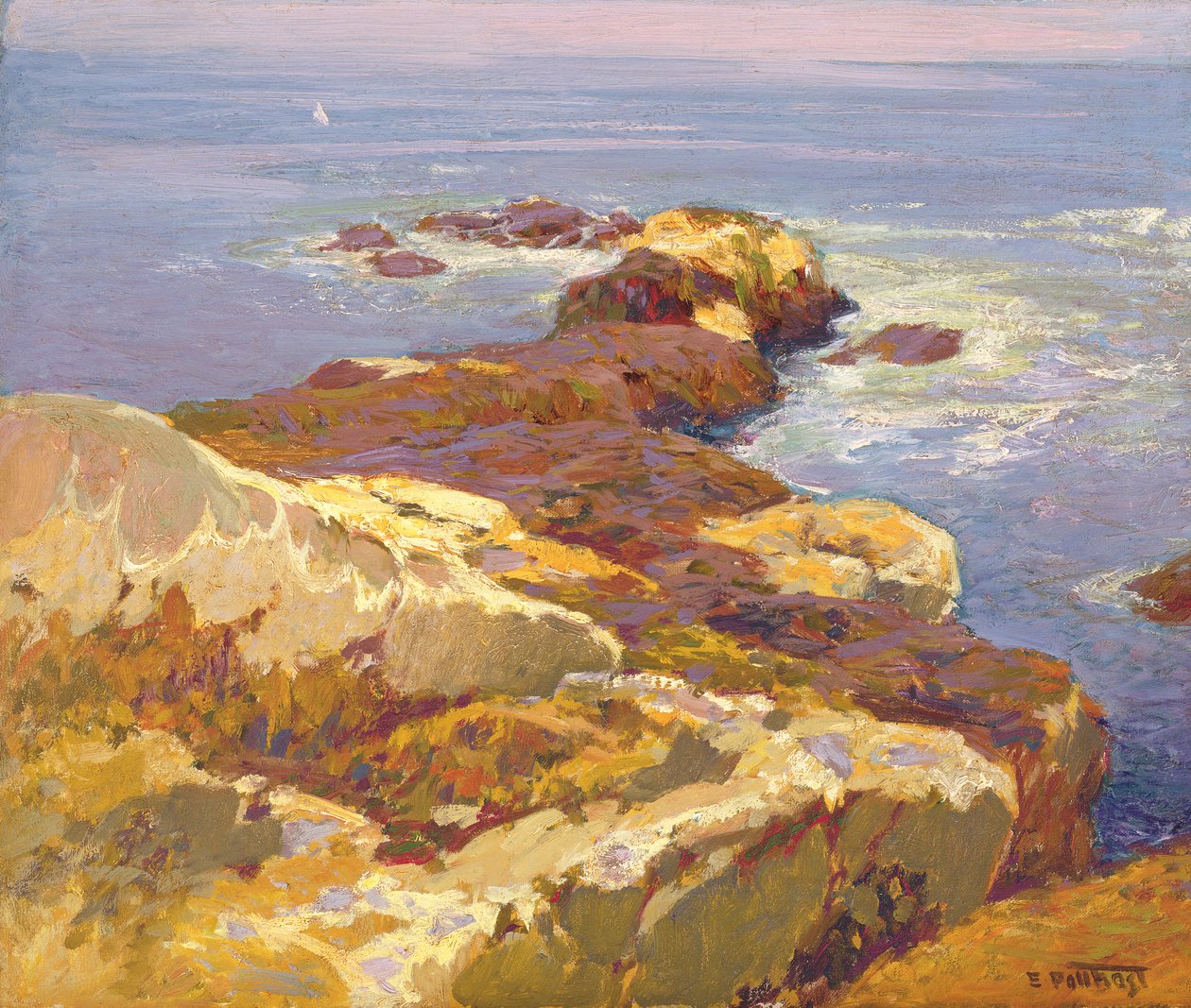 Rocks and Sea by Edward Henry Potthast: Buy fine art print
