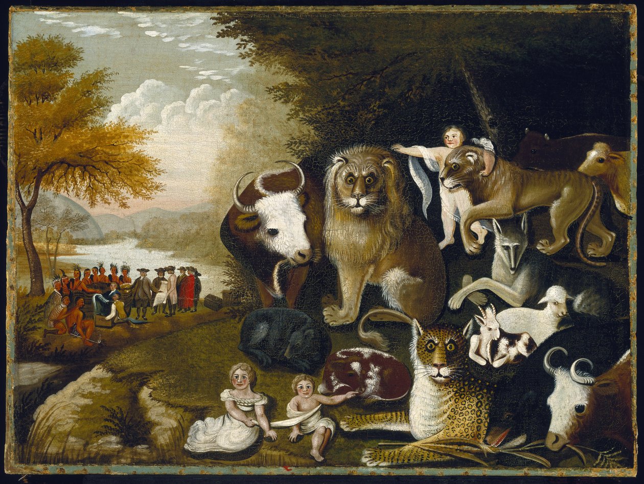 The Peaceable Kingdom by Edward Hicks: Buy fine art print