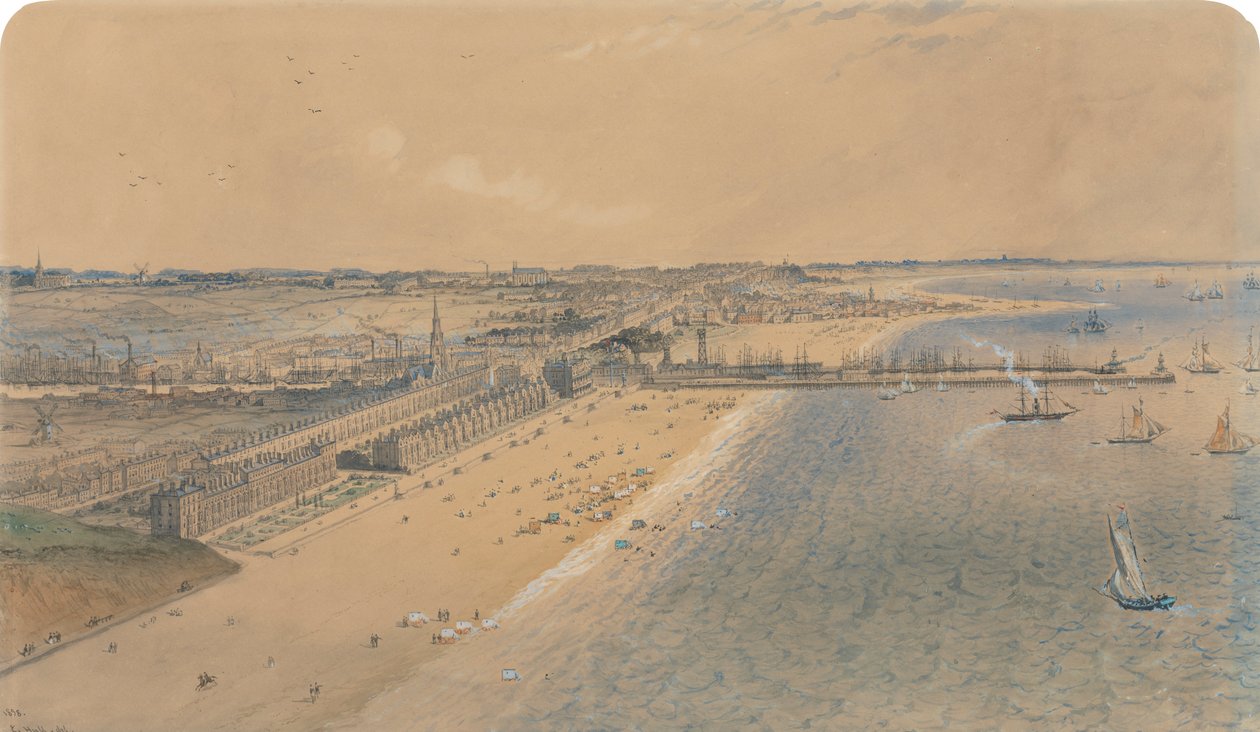 Lowestoft by Edward Hull: Highest-quality art reproduction