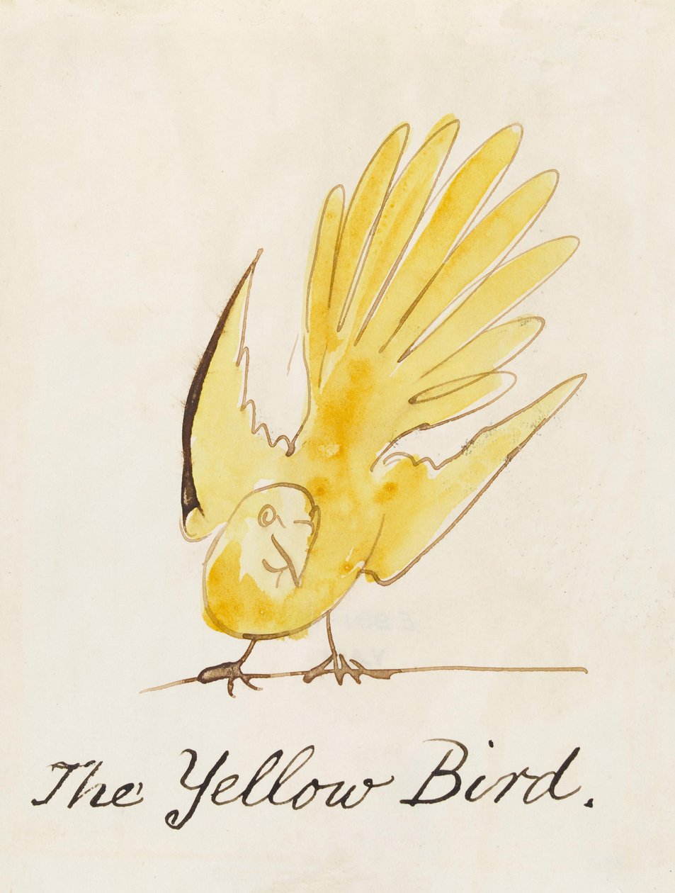 The Yellow Bird, from 'Sixteen Drawings of Comic Birds'