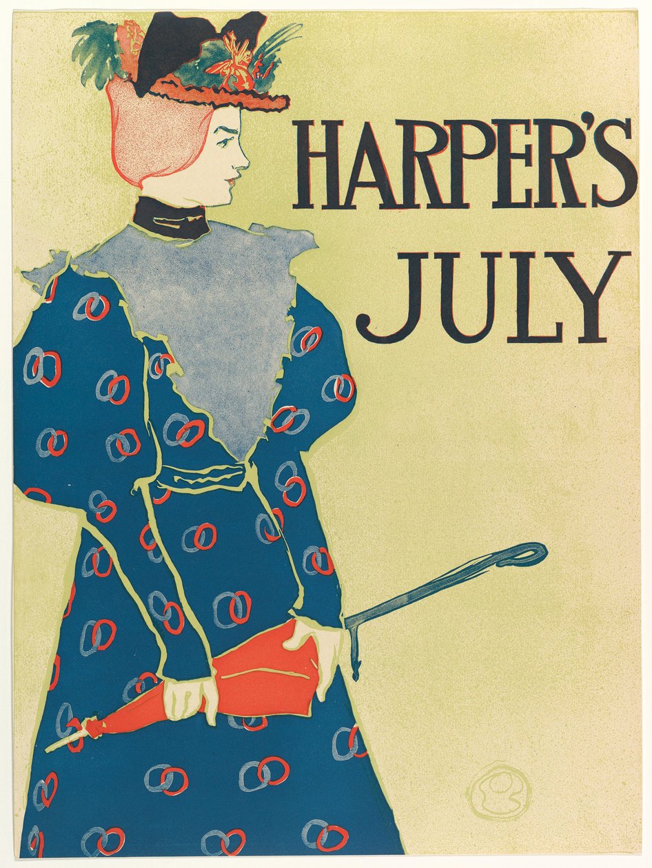 Advertising Poster for Harper's New Monthly Magazine