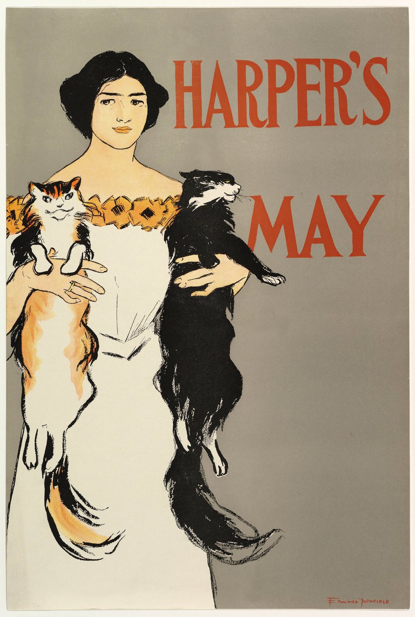 Advertising Poster for Harper's New Monthly Magazine, May 1896