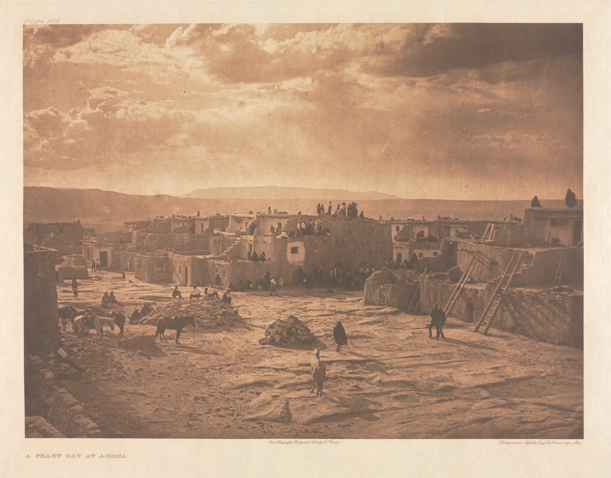 A Feast Day at Acoma (Portfolio XVI, Plate 565)