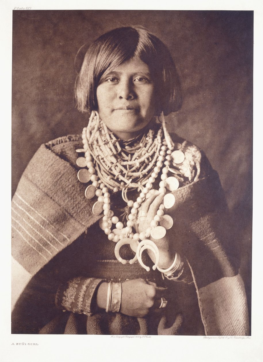A Zuni Girl by Edward Sheriff Curtis: Buy fine art print