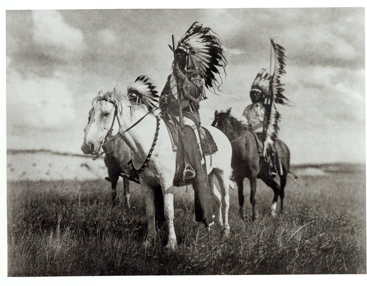 Sioux Chiefs, plate from 'The North American Indian'