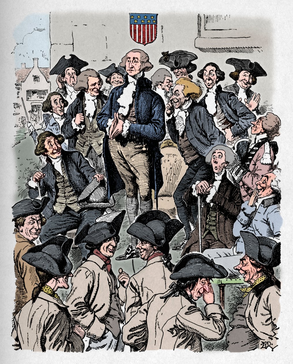 George Washington Trying to Tell a Lie