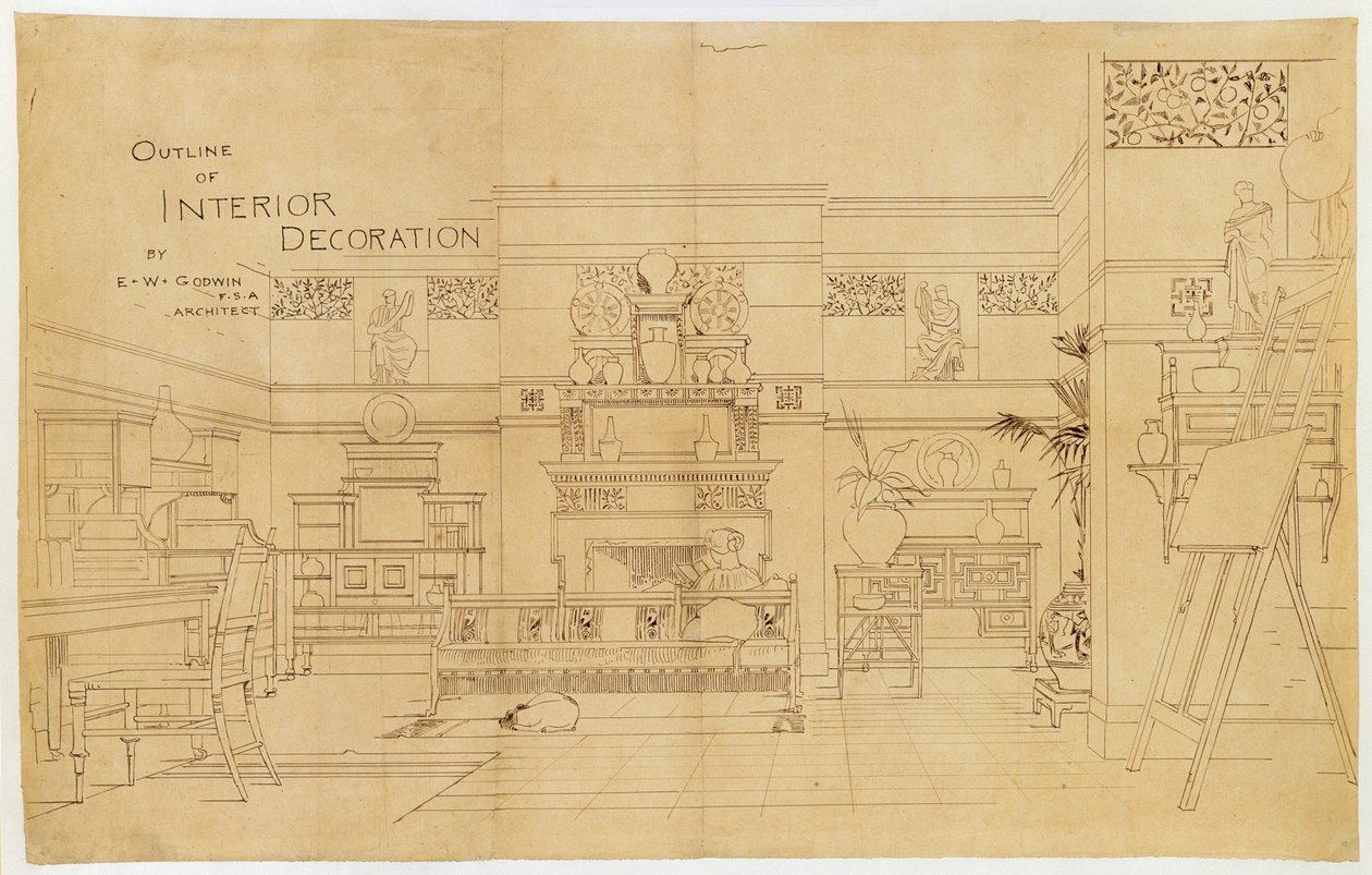 Outline of Interior Decoration by Edward William Godwin