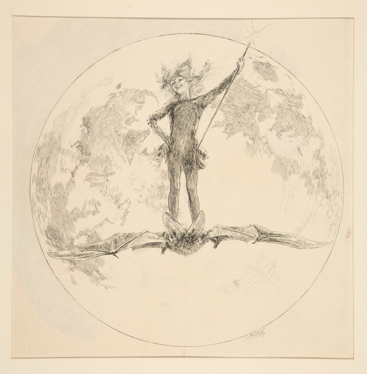 Puck, Illustration for Act II, Scene ii, A Midsummer Night
