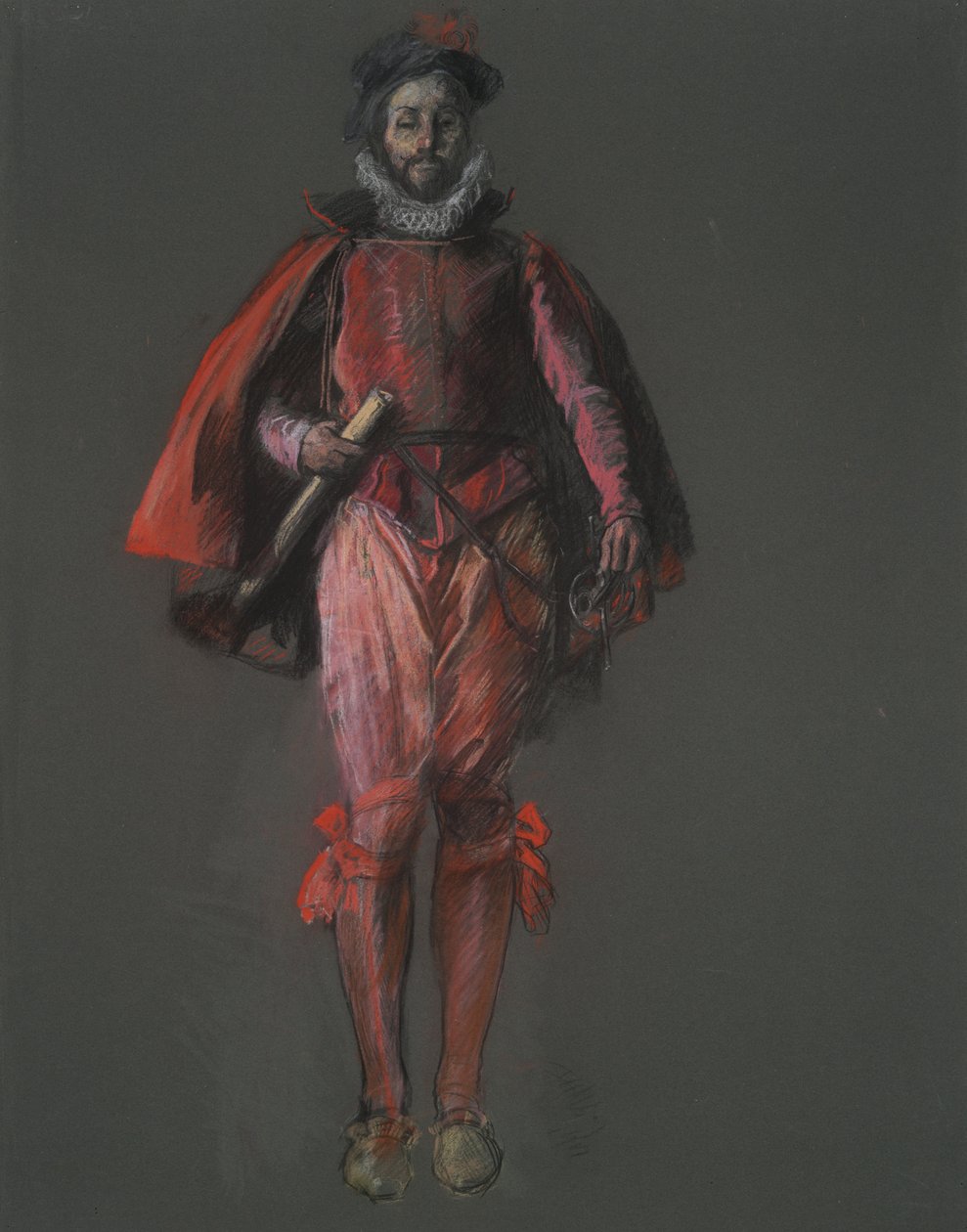 Study for the figure of Sir Walter Raleigh