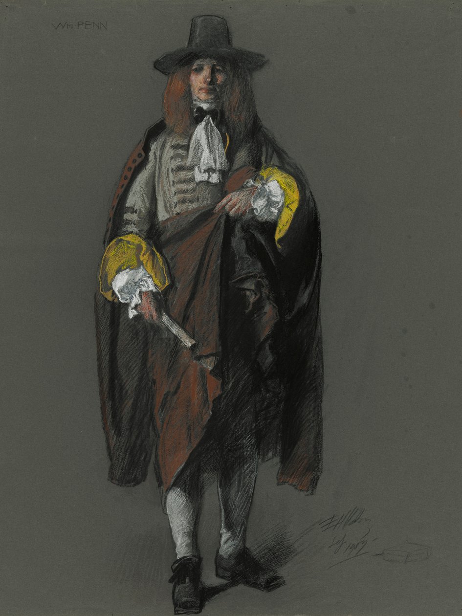 Study for the figure of William Penn by Edwin Austin Abbey