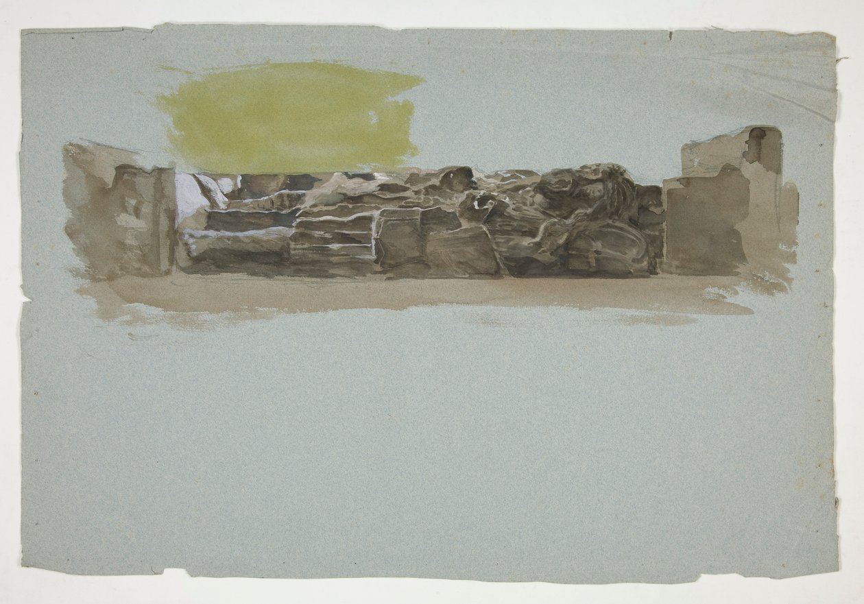 Study of a Stone Wall by Edwin Austin Abbey