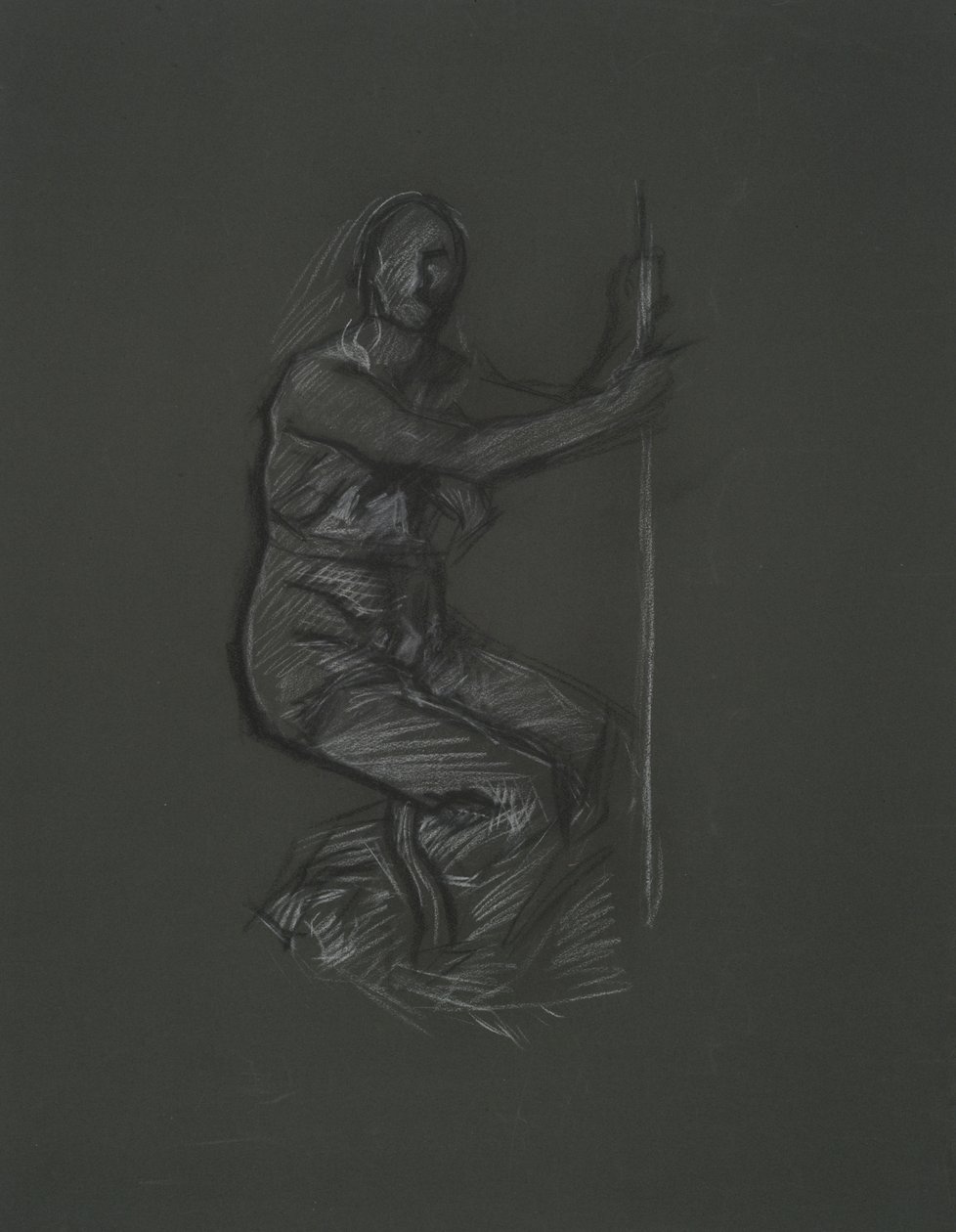 Unidentified Figure Study for the Mural Project at the Pennsylvania ...