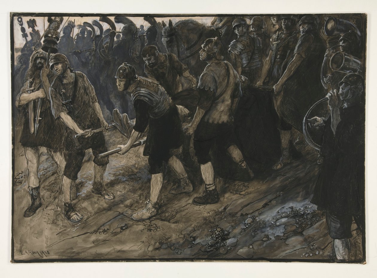Ventidius Enters in Triumph, the Dead Body of Pacorus Borne Before Him ...