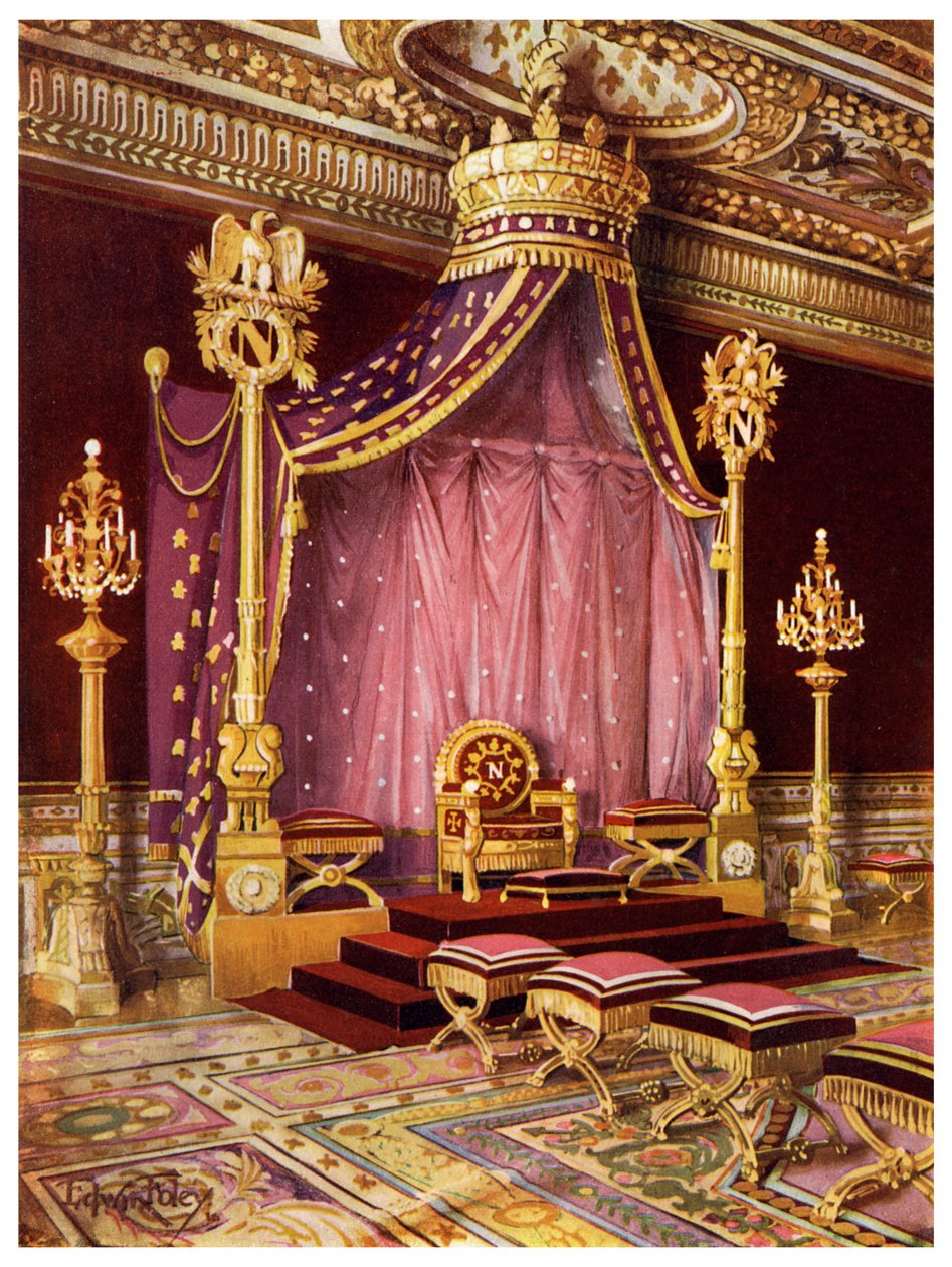 Throne Room in the Palace of Fontainebleau, France