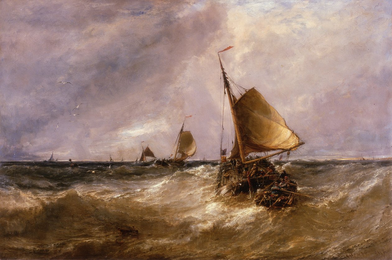 Dutch Pinks by Edwin Hayes: Highest-quality art reproduction