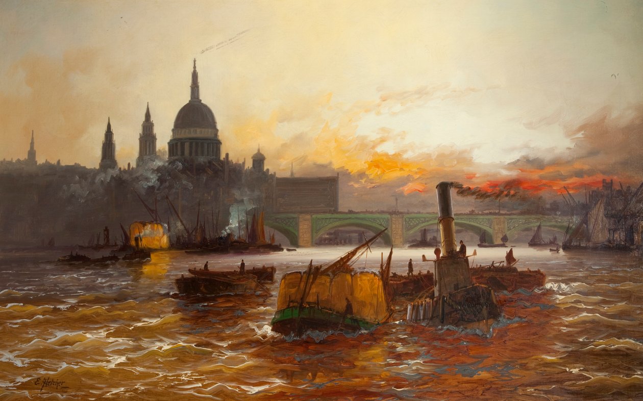 The Pool of London, 1940-45 by Edwin Henry Eugene Fletcher