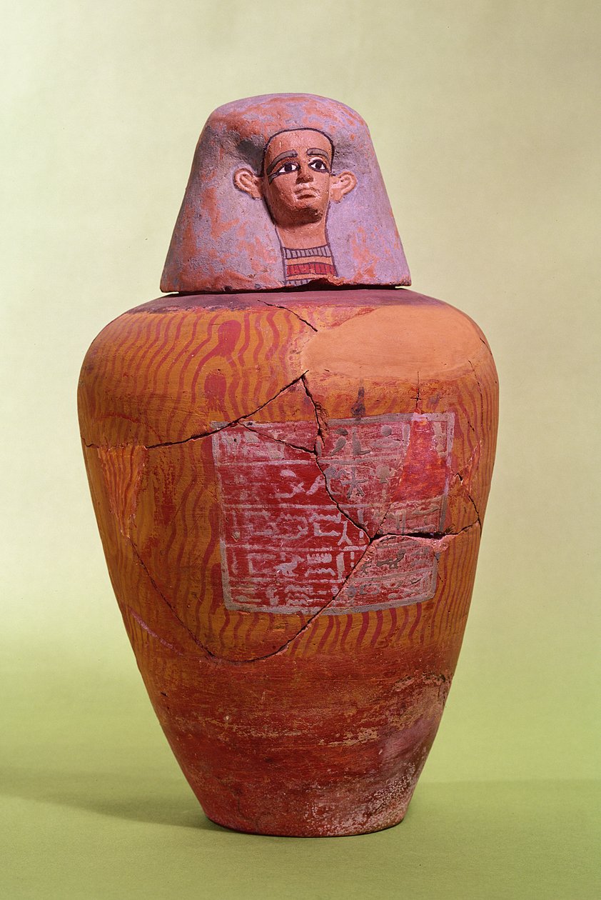 Canopic jar, Abydos by Egyptian: Premium art reproduction