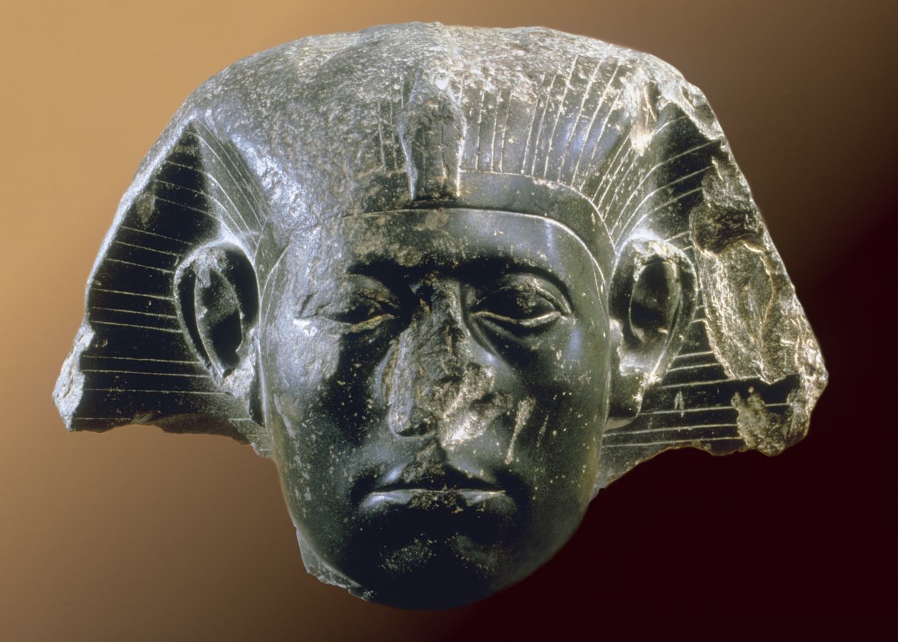 Portrait head of Sesostris III from a sphinx, Middle Kingdom, c.1850 BC