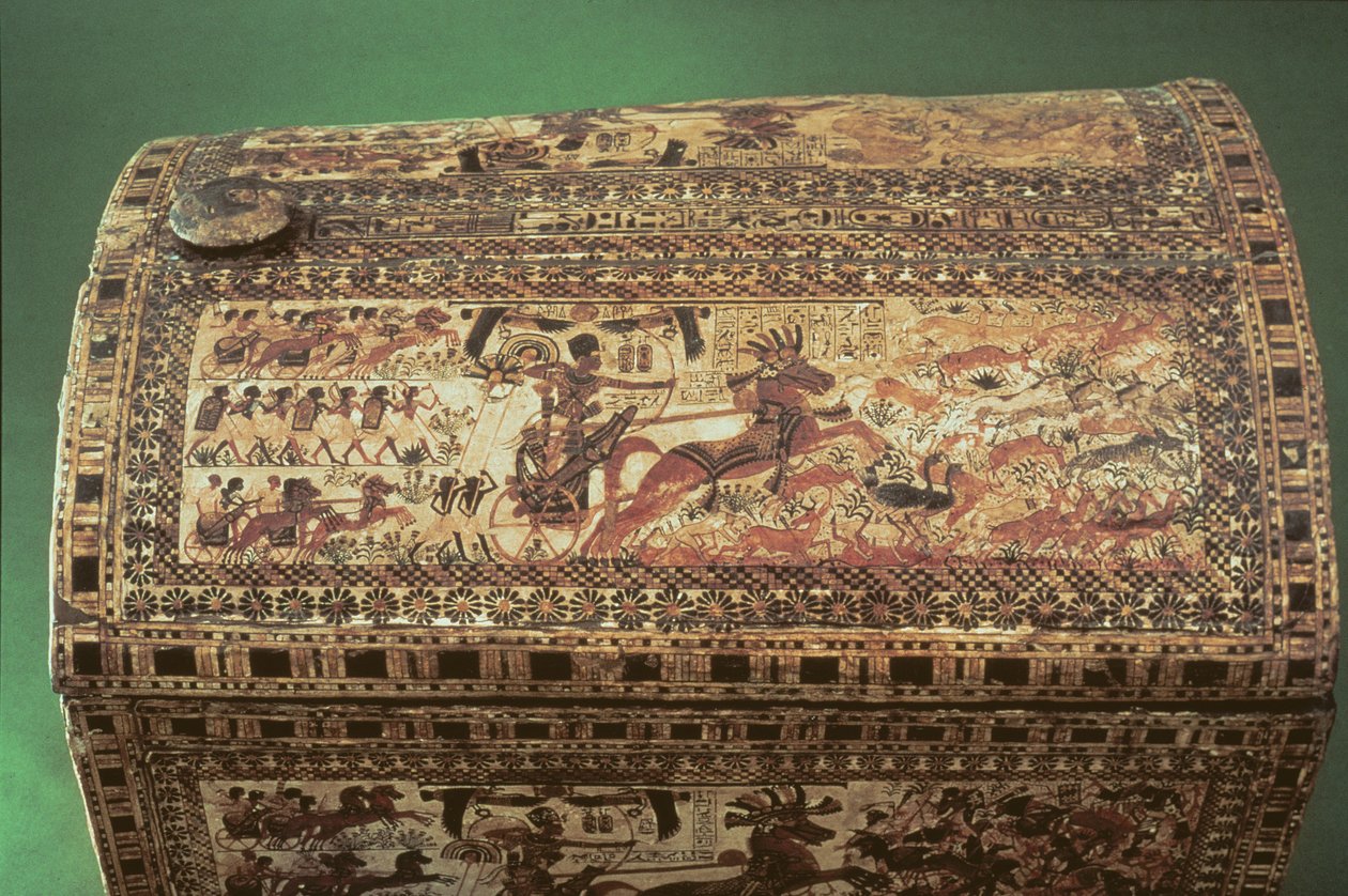Detail of a Tutankhamun Chest, New Kingdom, c.1340 BC (detail)