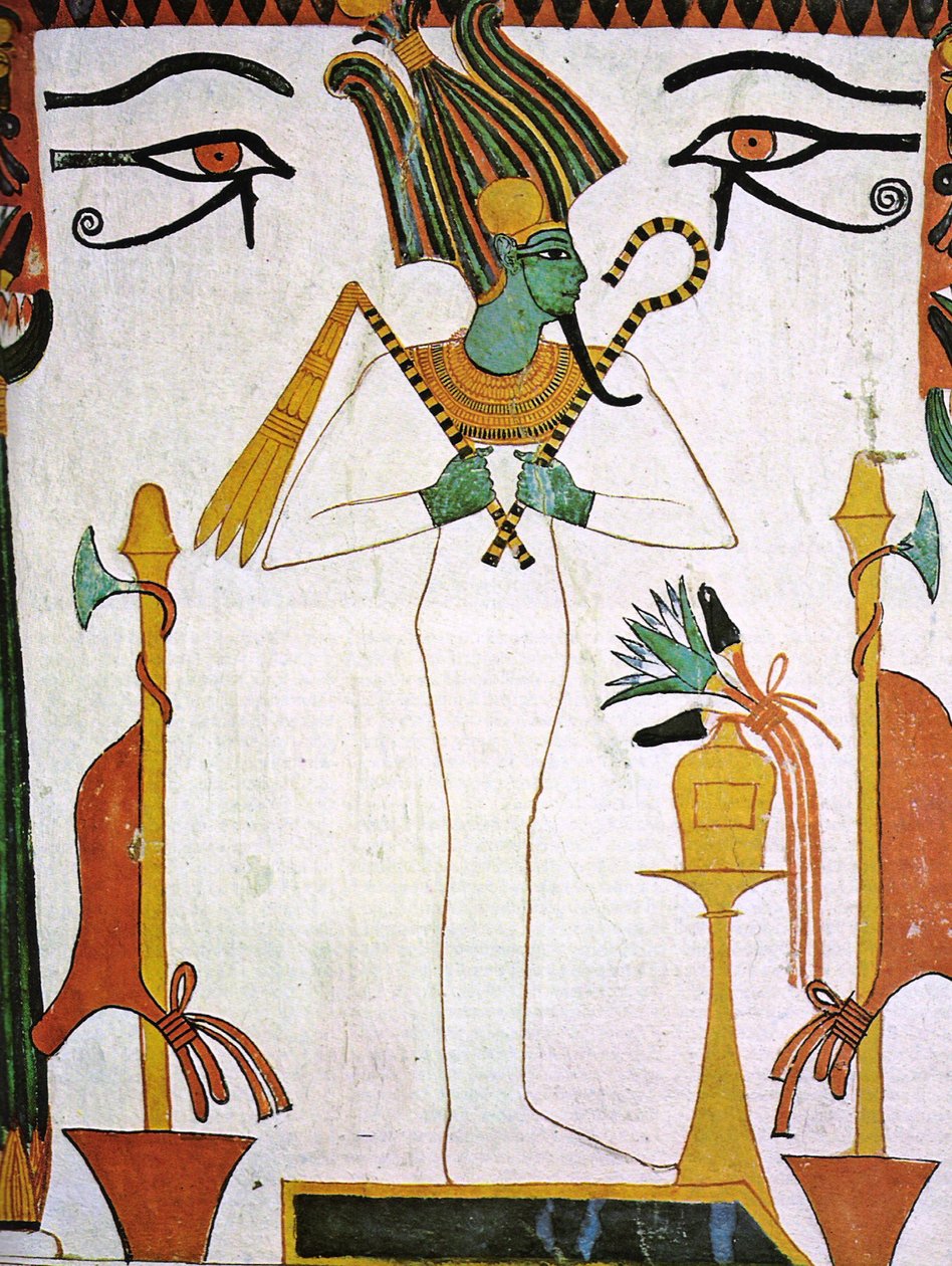 Osiris from the Tomb of Sennedjem by Egyptian 19th Dynasty