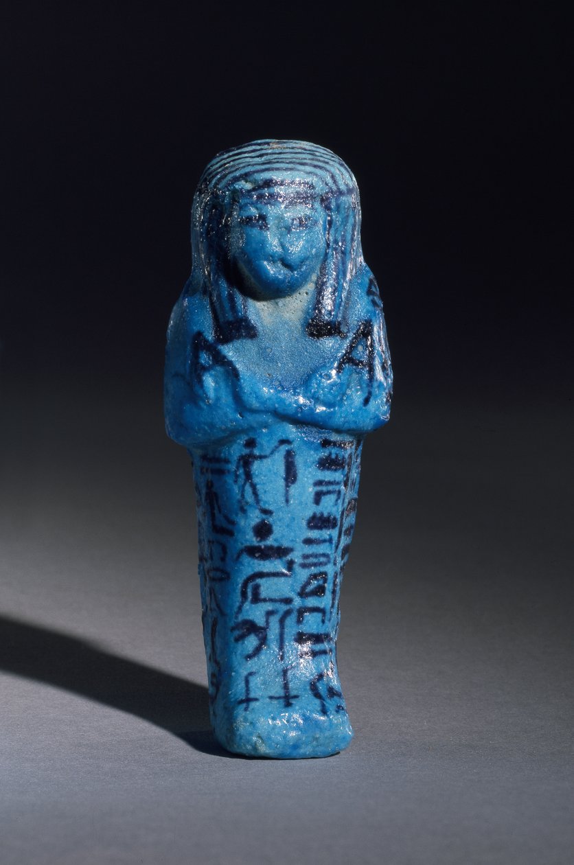 Figurine inscribed for the priest of Amun, Amenemope and Shawabti from ...