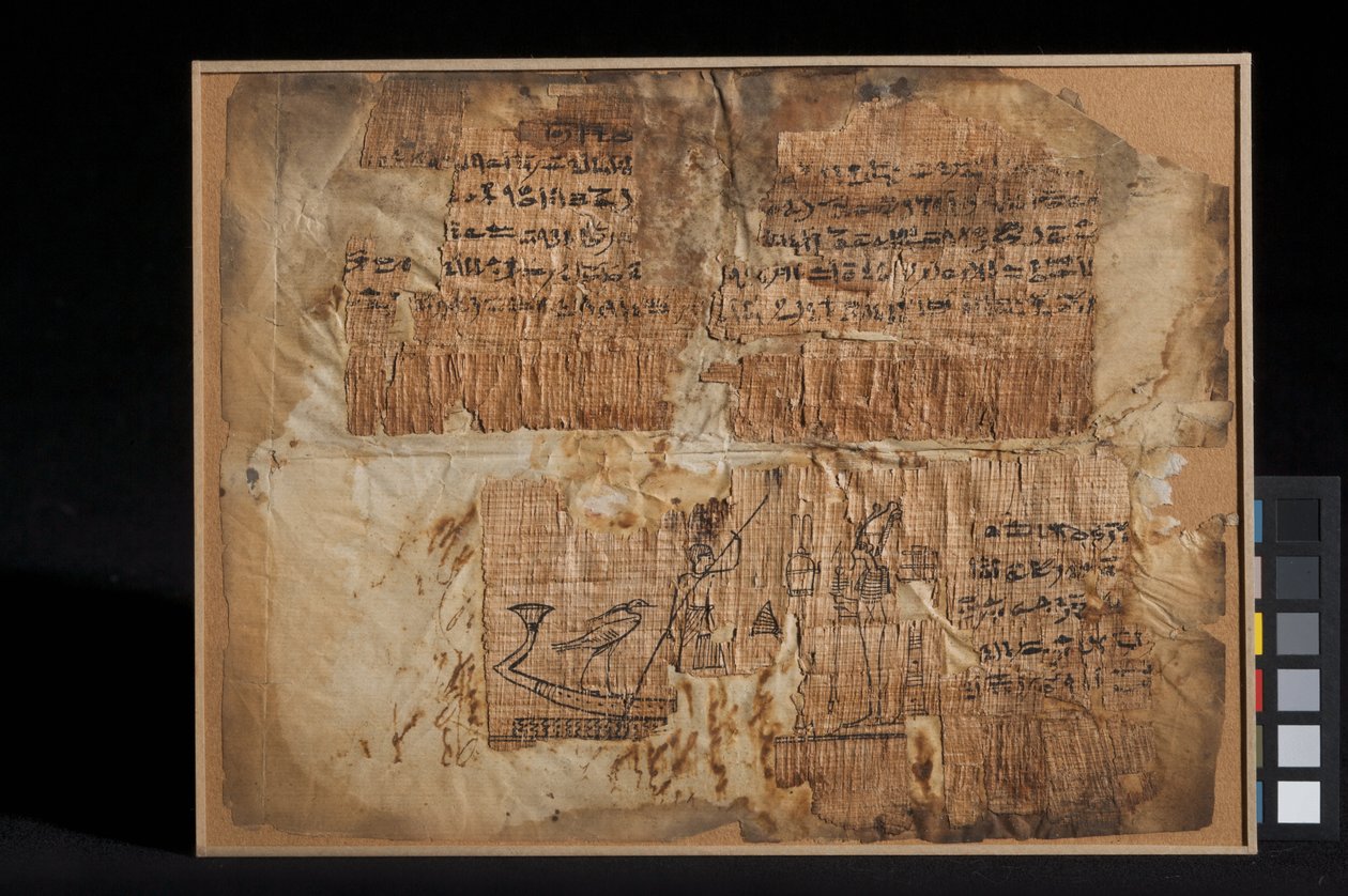 Papyrus fragment, of chapter 100, from The Book of the Dead