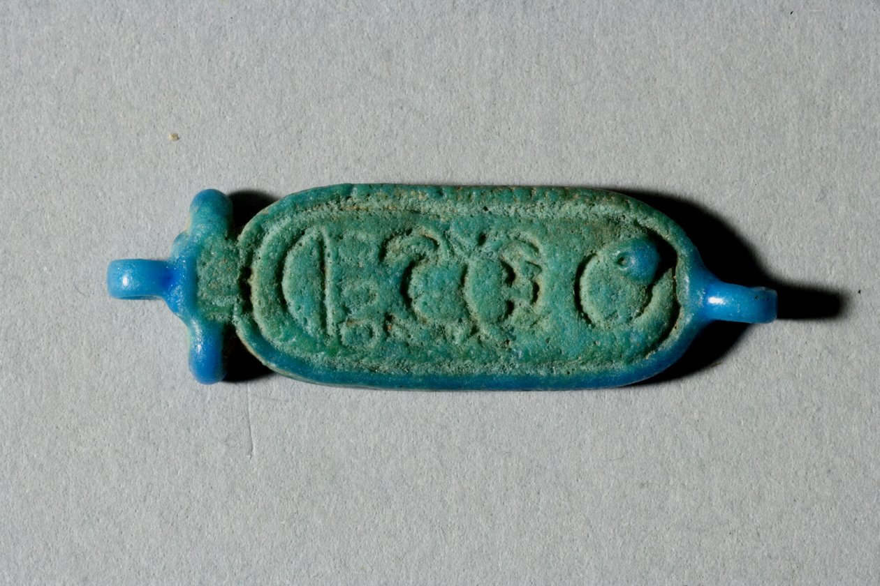 Bead with the Cartouche of Tutankhamun, New Kingdom, Reign of ...