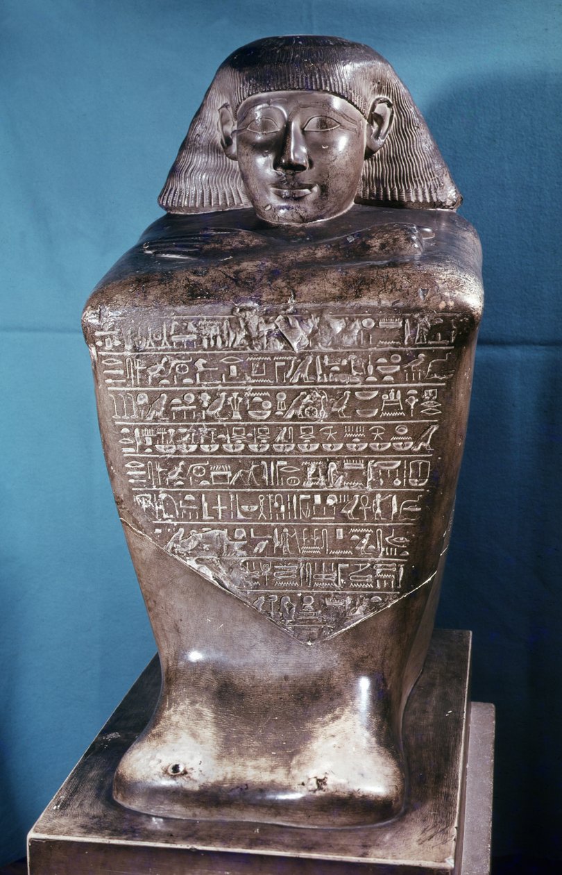 Block Statue of User, Vizier and Governor of Thebes